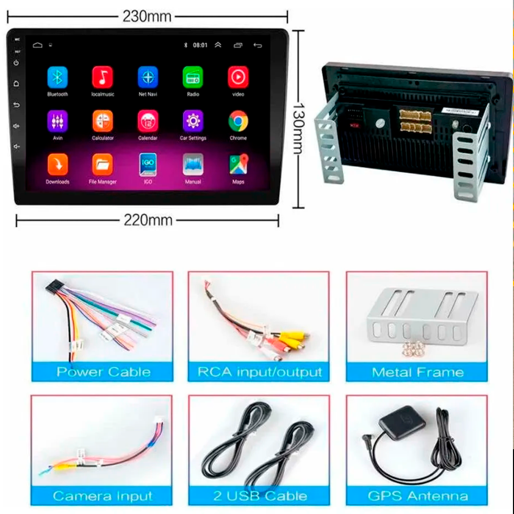 RADIO ANDROID 9 PULGADAS FULL HD – MarMautos